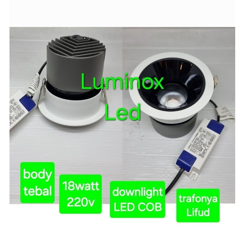 Jual downlight led body tebal 18w 18watt / spotlight ceiling plafon led ...