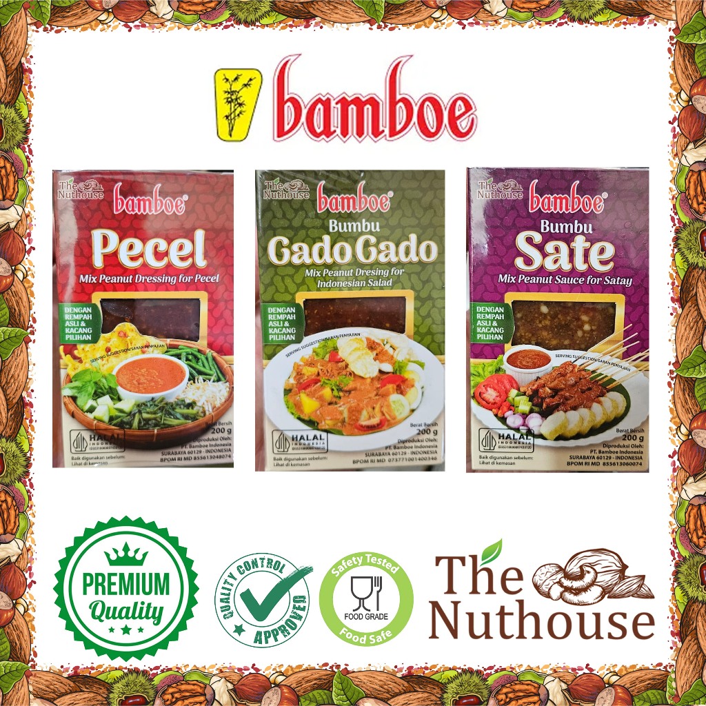Jual BAMBOE Bumbu Dapur Masak Instant 200gr - Gado Gado / Pecel / Sate ...