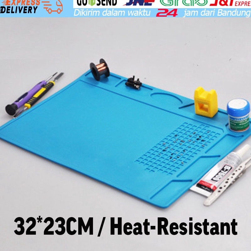 Jual Model Cantik Karpet Anti Panas Alas Meja Service HP Silicone ...