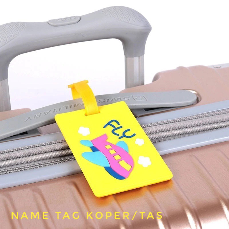Jual Name Tag Gantungan Koper Motif Lucu Bahan Silikon Name Tag Penanda ...