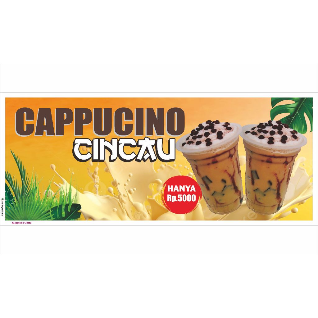 Jual Spanduk/Banner Cappucino Cincau 150 x 60 | Shopee Indonesia