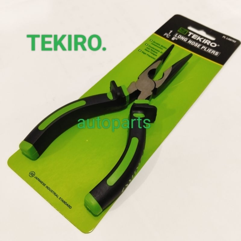 Jual TEKIRO Long Nose Pliers 6" Tang Lancip Tang Penjepit Ukuran 6 Inch Sedang | Shopee Indonesia