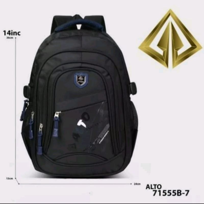 Jual tas ransel ppunggung alto cocok untuk anak sekolah sd smp ukuran ...
