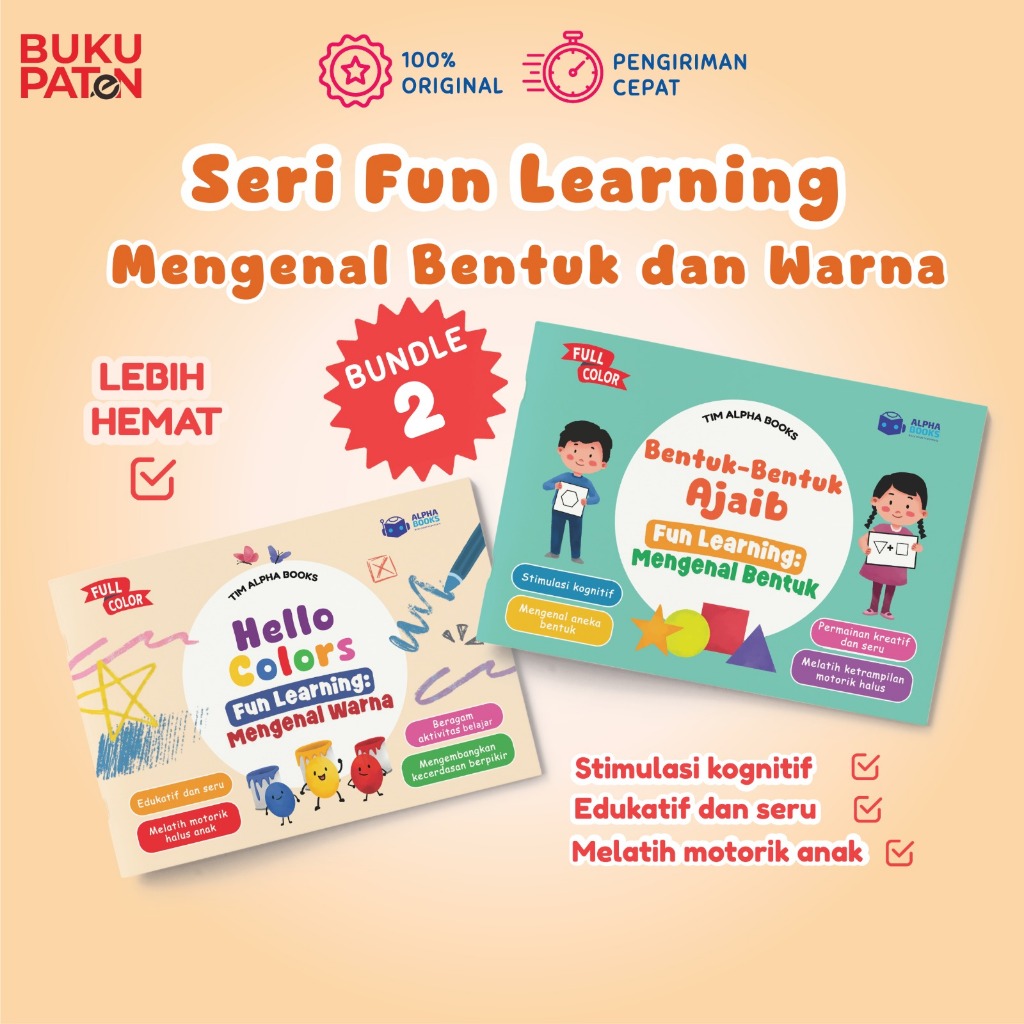 Jual Buku Edukasi Anak Mengenal Bentuk dan Warna - Paket Seri Fun ...