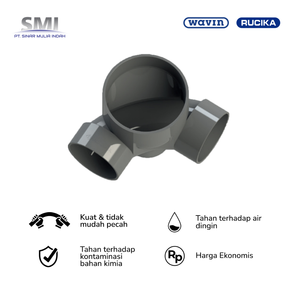 Jual Rucika Access Fitting (D) 90L X 4" X 6" Bak Kontrol PVC | Shopee ...