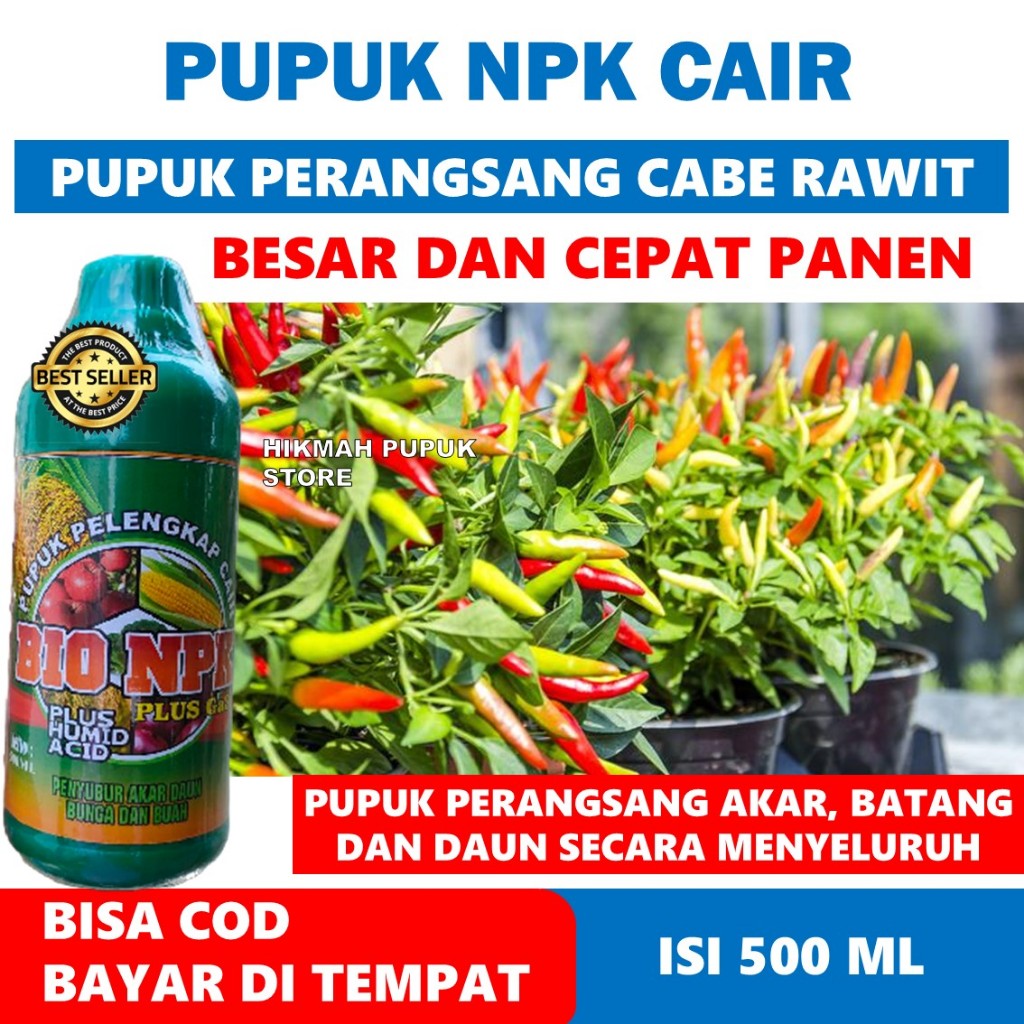 Jual OBAT PELEBAT TANAMAN CABE RAWIT BIO ISTIQOMAH GROW - OBAT PENYUBUR CABE RAWIT, Pupuk ...