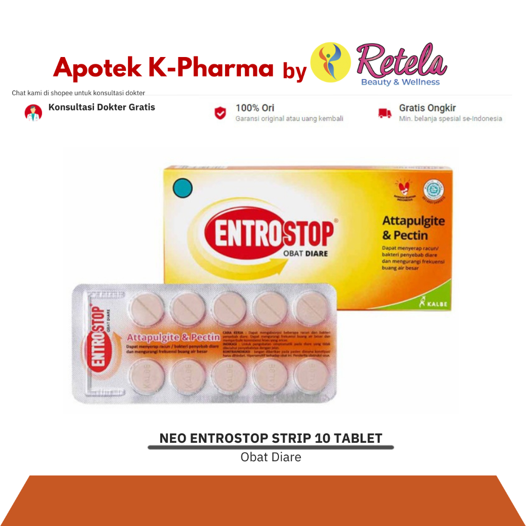 Jual NEO ENTROSTOP STRIP 10 TABLET | Shopee Indonesia