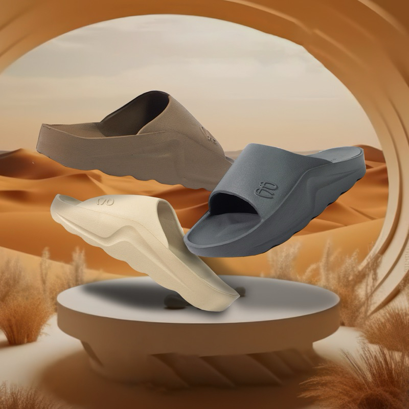 Jual Sandal Slide Terbaru Patrobas EASE Grey / Coklat / Cream Original ...