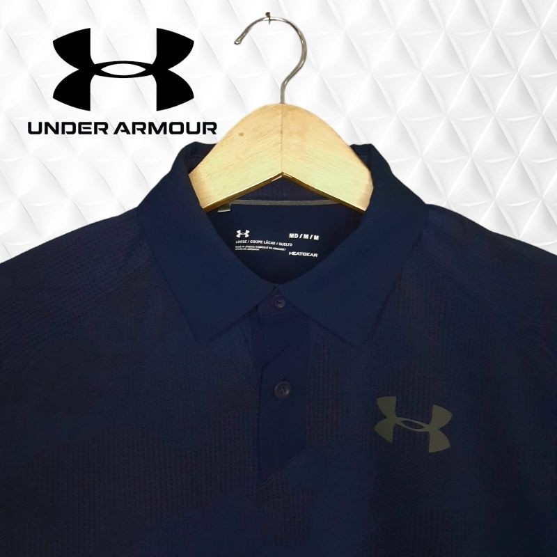 Jual UNDER ARMOUR Kaos kerah pria dry fit baju golf baju tenis kaos gym ...