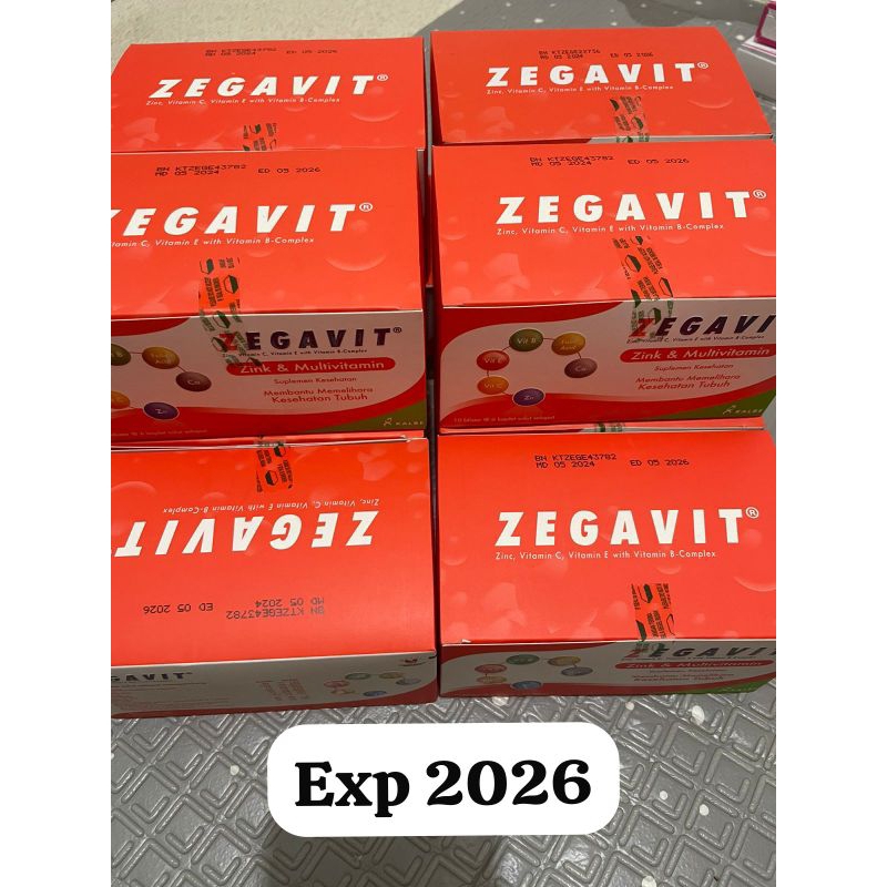 Jual zegavit multivitamin dan zink box 60 tablet | Shopee Indonesia