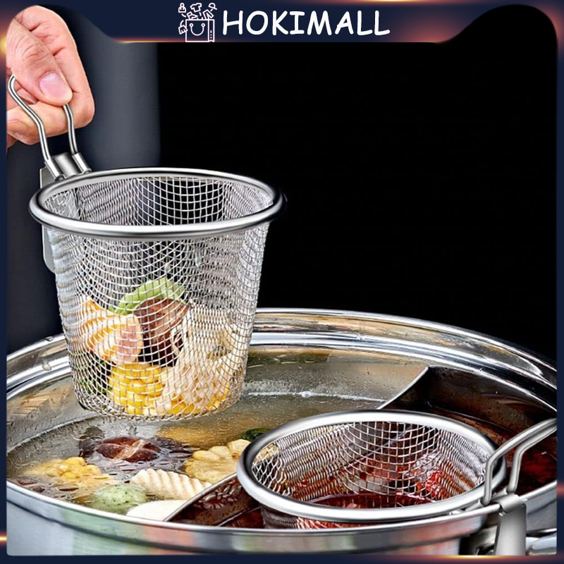 Jual Stainless Fried Basket/Keranjang Holder Kentang Goreng /Wadah ...
