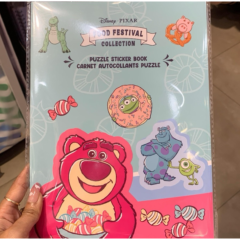 Jual Miniso Disney Pixar Food Collection Puzzle Sticker Book | Shopee ...