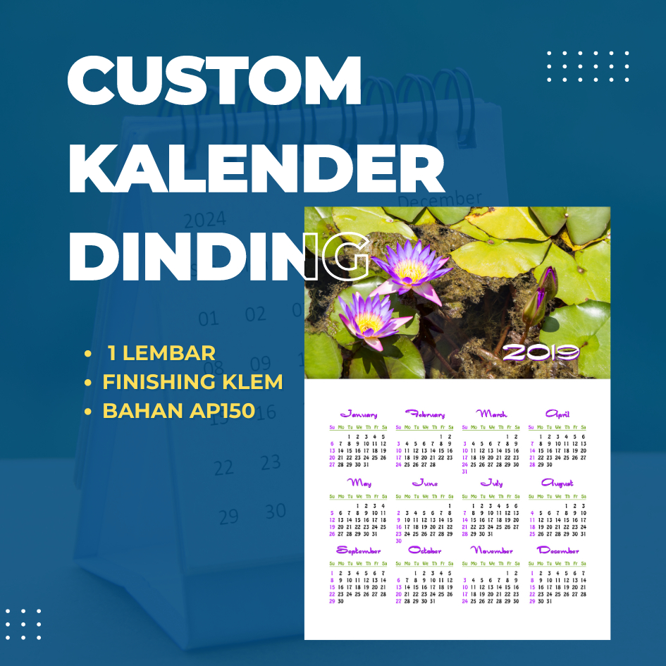 Jual Kalender dinding custom 1 lembar tahun 2025 Custom Foto Sendiri | Shopee Indonesia