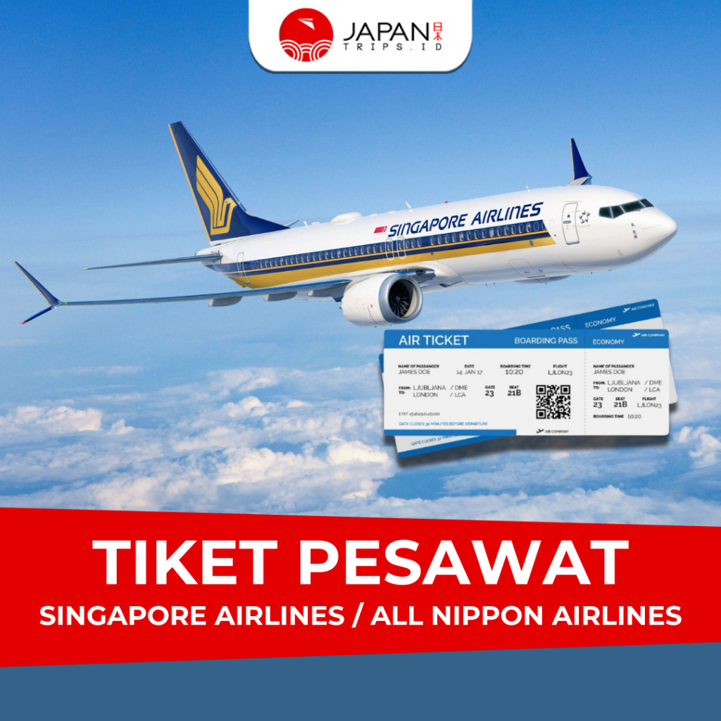Jual Tiket Pesawat Bisnis Singapore Airlines / All Nippon Airways ...