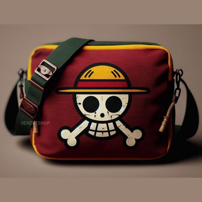 Jual SLINGBAG CANVAS ONE PIECE SHOULDER BAG SELEMPANG ANIME | Shopee ...