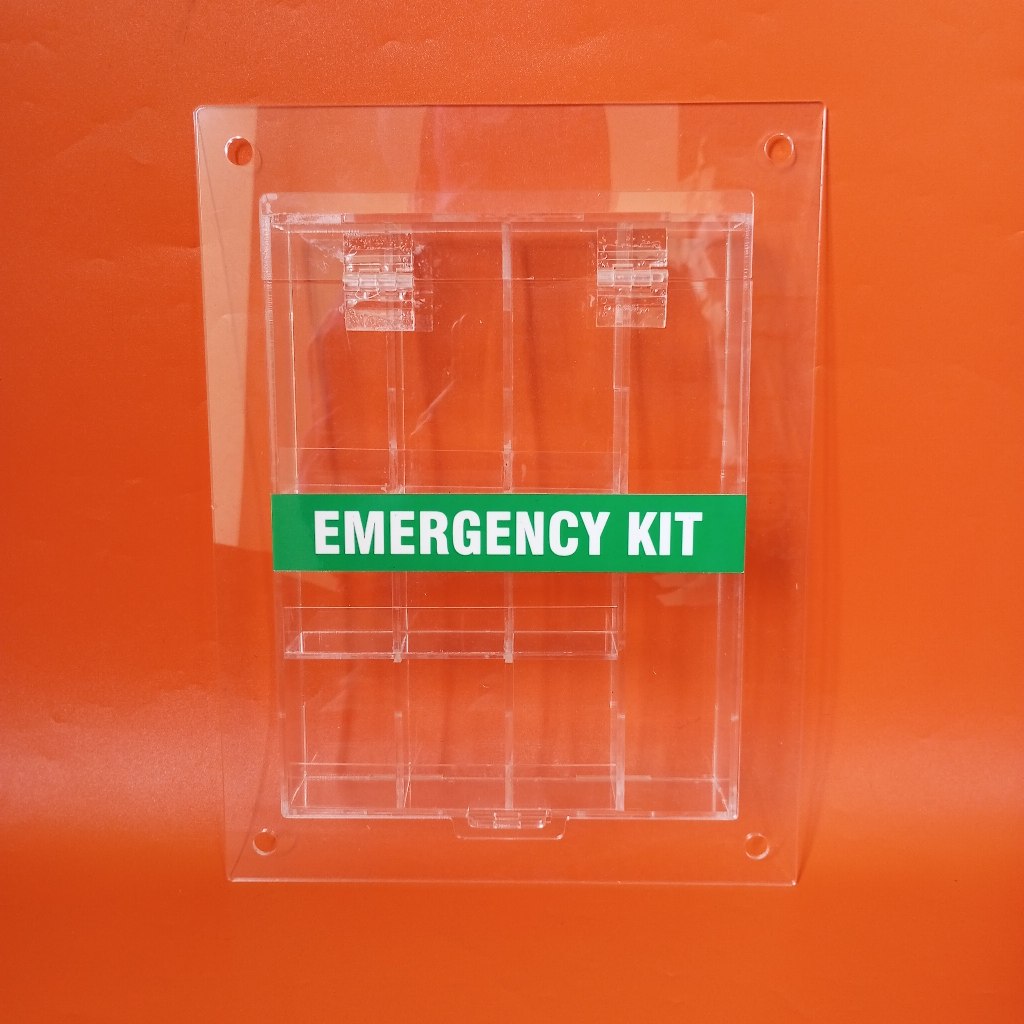 Jual Emergency Kit Box Akrilik, Akrilik Penyimpanan Obat Emergency ...