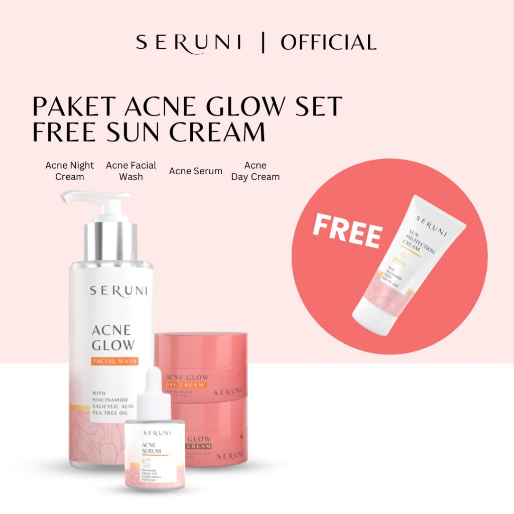 Jual [FREE 1 PRODUK] Seruni – Paket Acne Glow Set Free Sunscreen ...