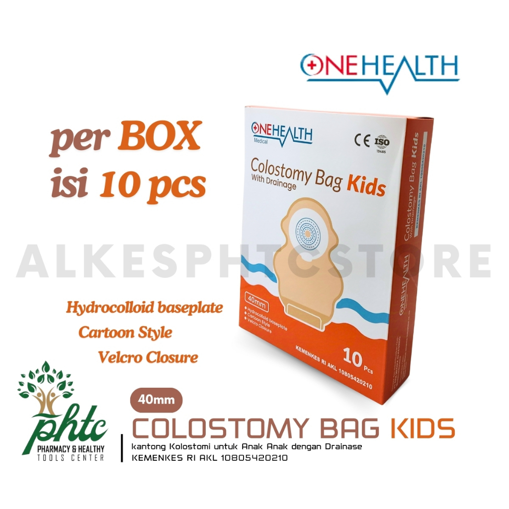 Jual [BOX] Onehealth Kantong Kolostomi Anak 40mm l Colostomy Bag Kids ...
