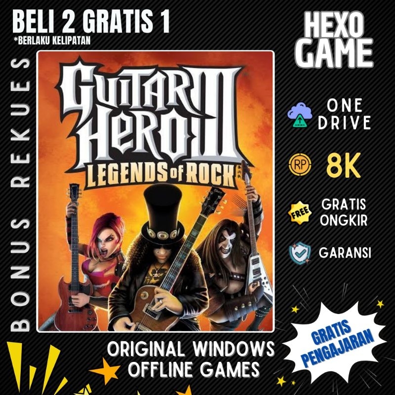 Jual Guitar Hero III (3) Legends of Rock - PC Game - LINK DOWNLOAD ...