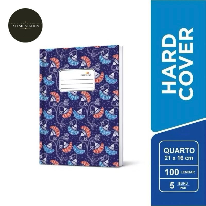 Jual Paperline Buku Hardcover Quarto /Kwarto/Kuarto 100 Lembar Original ...