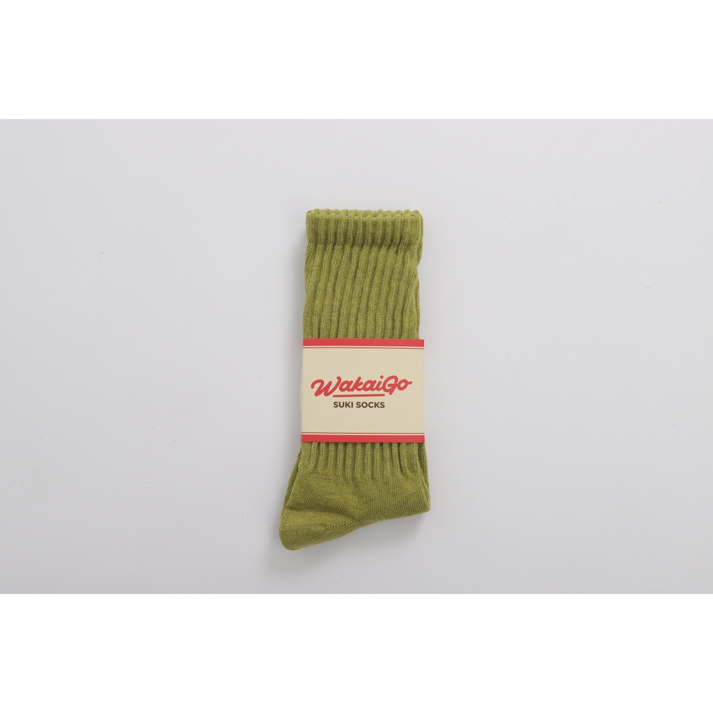 Jual WakaiGo - Vintage Rib Sock Green | Shopee Indonesia
