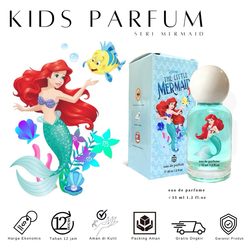 Jual Parfum Anak Mermaid / Body Mist Anak / Parfum Anak Cewek / Parfum ...