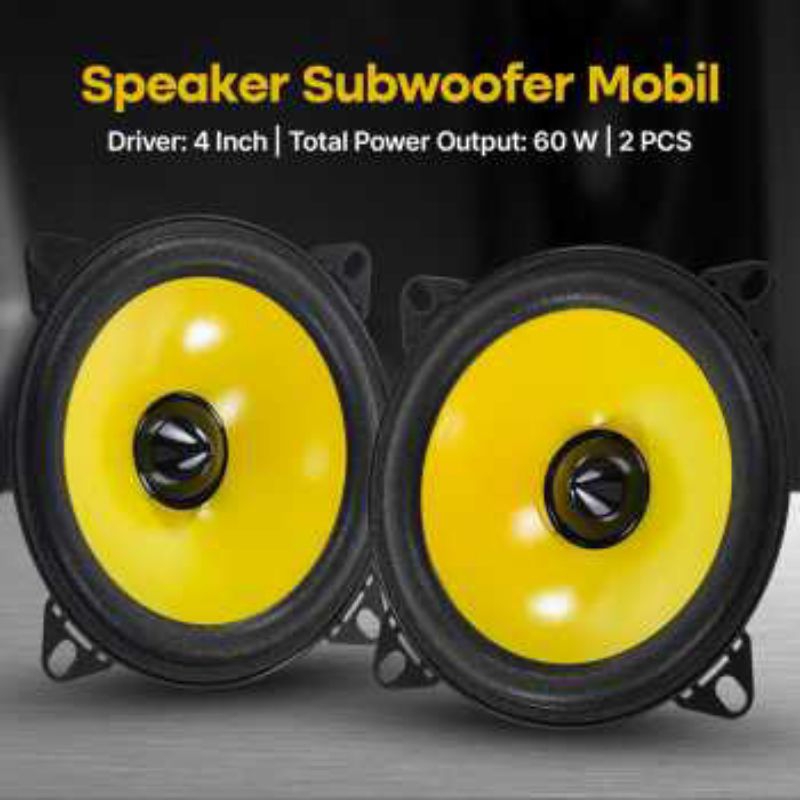 Jual Speaker Subwoofer Mobil Stereo HiFi 4 Inch 60W 2 PCS - LB-PS1401D ...