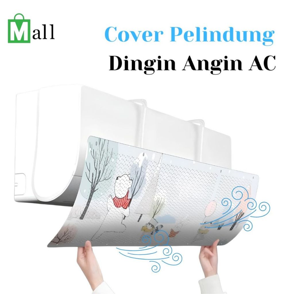 Jual COVER-Penahan Hembusan Angin AC Reflektor Talang AC Motif Karakter ...