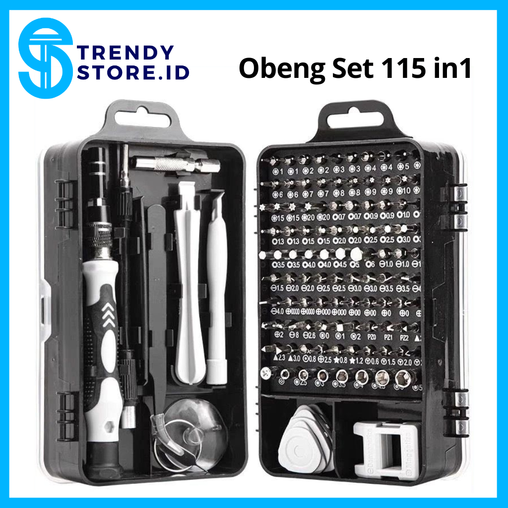 Jual Obeng HP Set 115in1 Obeng reparasi Service Hp komputer Laptop Pc ...