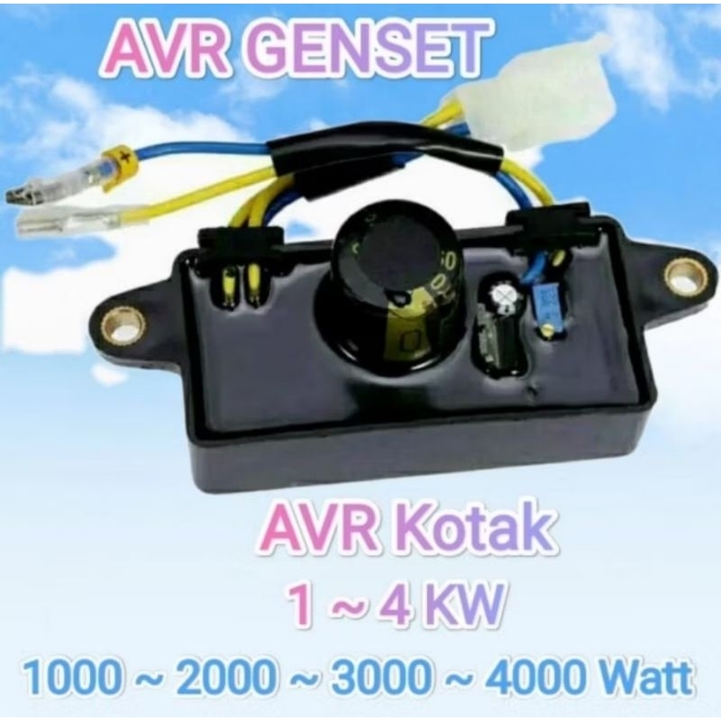 Jual AVR genset 1000 - 4000 watt model kotak 1 - 4 KW 6 kabel / AVR ...