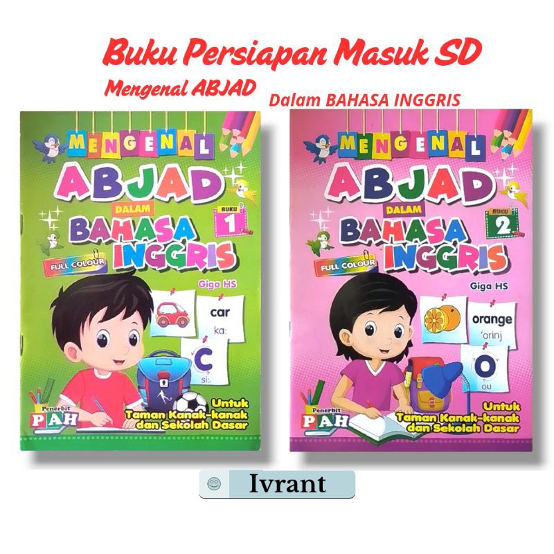Jual Buku Belajar Mengenal Abjad Dalam Bahasa Inggris Jiled1 & Jilid2 ...