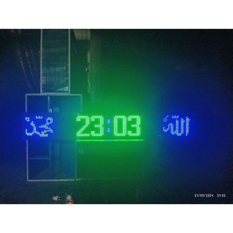 Jual JAM WAKTU SHOLAT DIGITAL UKURAN 1 METER (3 PANEL P10) | Shopee ...