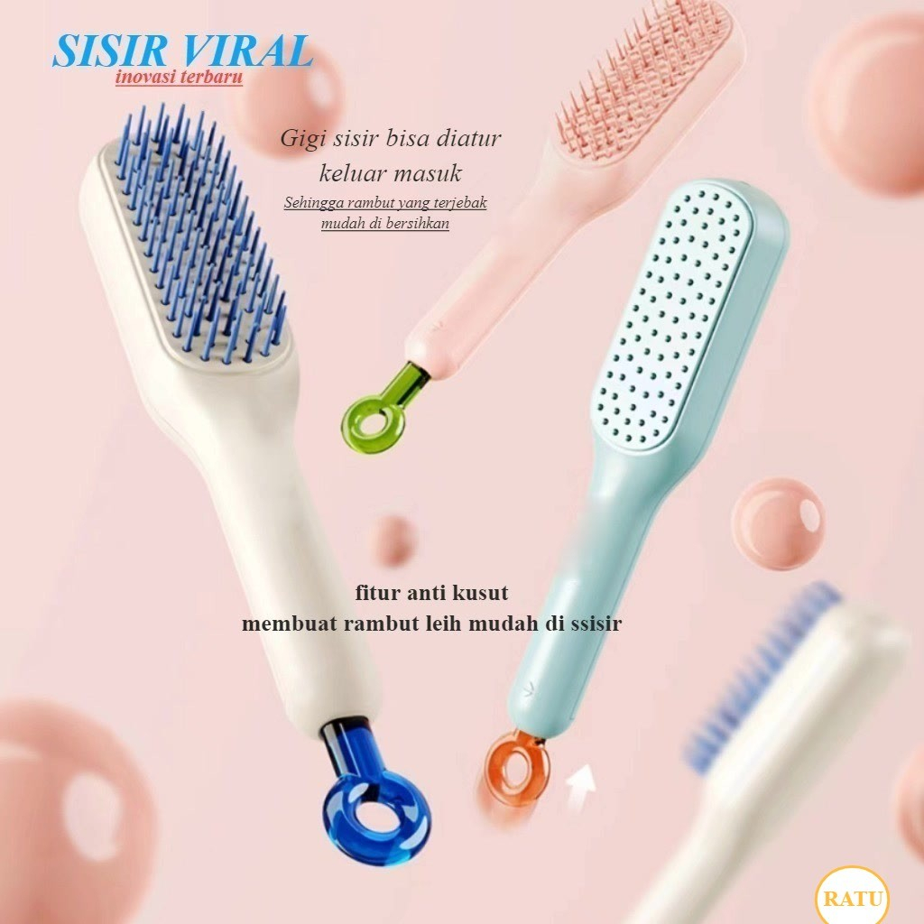 Jual Sisir Rambut Viral Anti Kusut Sisir Tarik Magic Comb Sisir Praktis ...