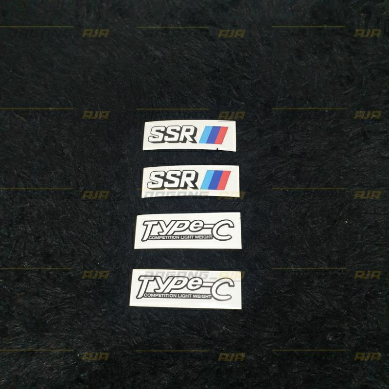 Jual STICKER VELG SSR TYPE C PRINTING CUTTING TRANSPARAN | Shopee Indonesia