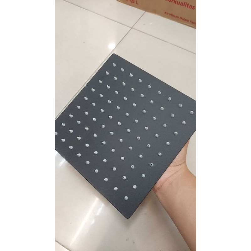 Jual Wall Shower Stainless Hitam / Wall Shower Kotak Hitam / Wall ...