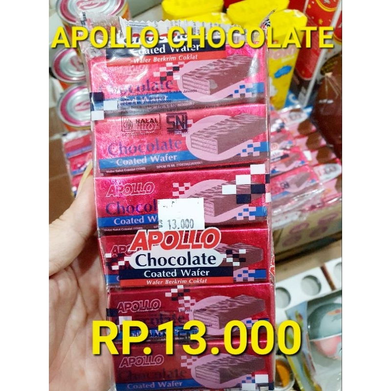 Jual APOLLO CHOCOLATE WAFER/BISKUIT COKLAT/KUE MALAYSIA/WAFER COKLAT ...