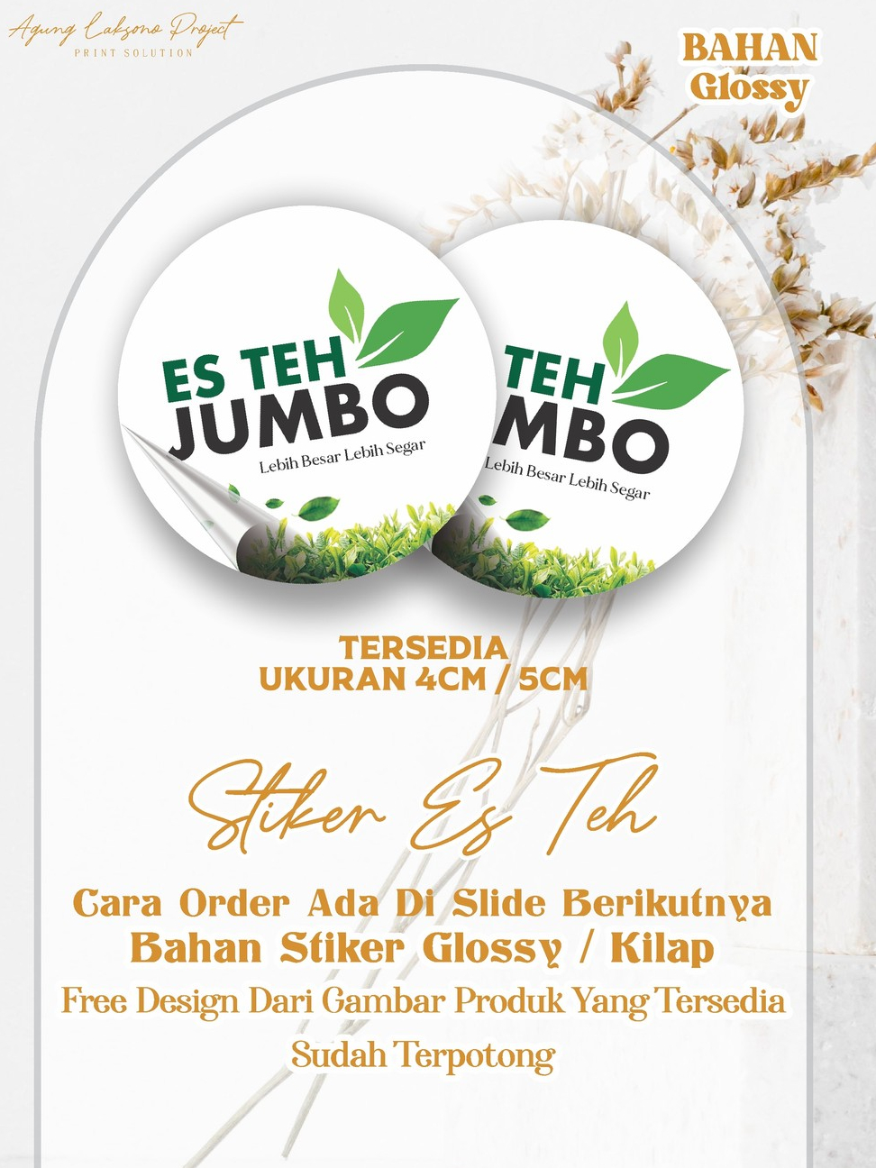 Jual Sticker Es Teh Custom | Shopee Indonesia