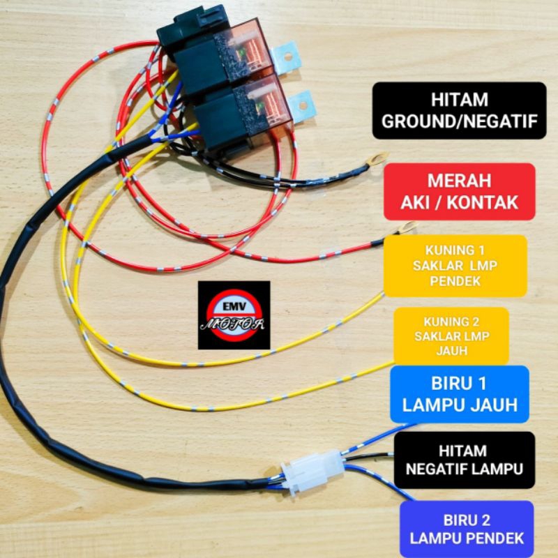 Jual Soket kabel relay PnP biled , D2 laser , klakson , lampu tembak ...