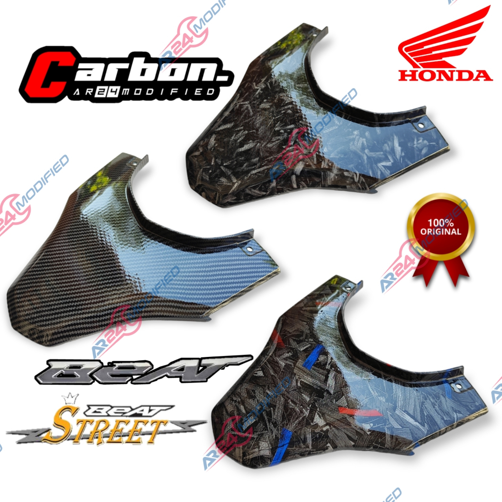 Jual Cover RR Center Sambungan Body BeAT Deluxe Street K1A Carbon WTP ...