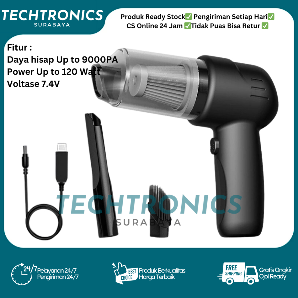 Jual VACUM CLEANER / PENYEDOT PENGHISAP DEBU WIRELESS PORTABLE MINI ...