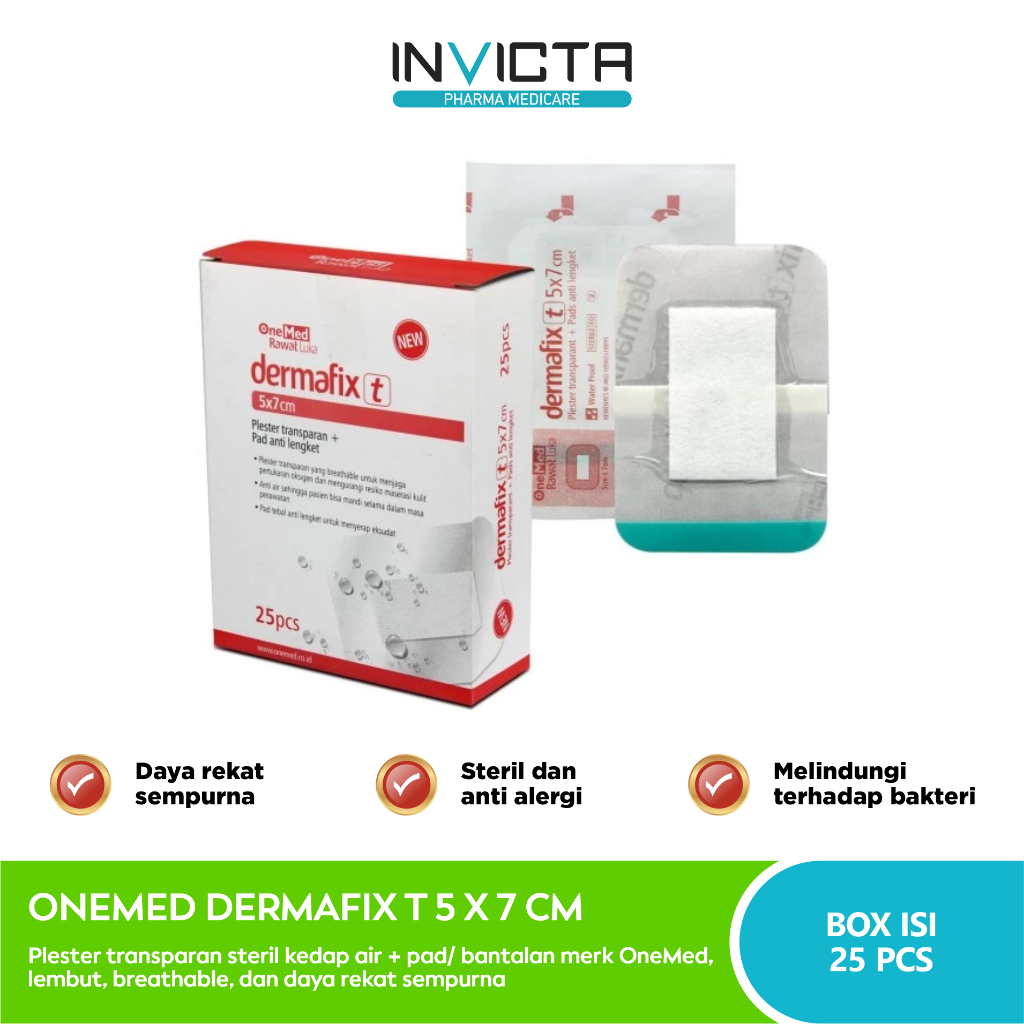 Jual Onemed Dermafix T 5 x 7 cm - Box isi 25 Pcs | Shopee Indonesia
