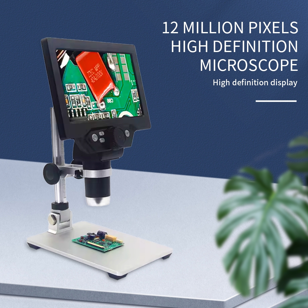 Jual 1200X microscope digital Mikroskop Digital Elektronik 12MP 7 Inch ...
