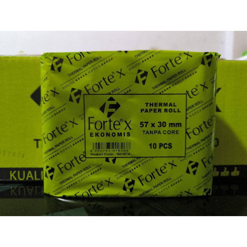 Jual Forte X Roll Kertas Thermal Struk Kasir 57x30 | Shopee Indonesia
