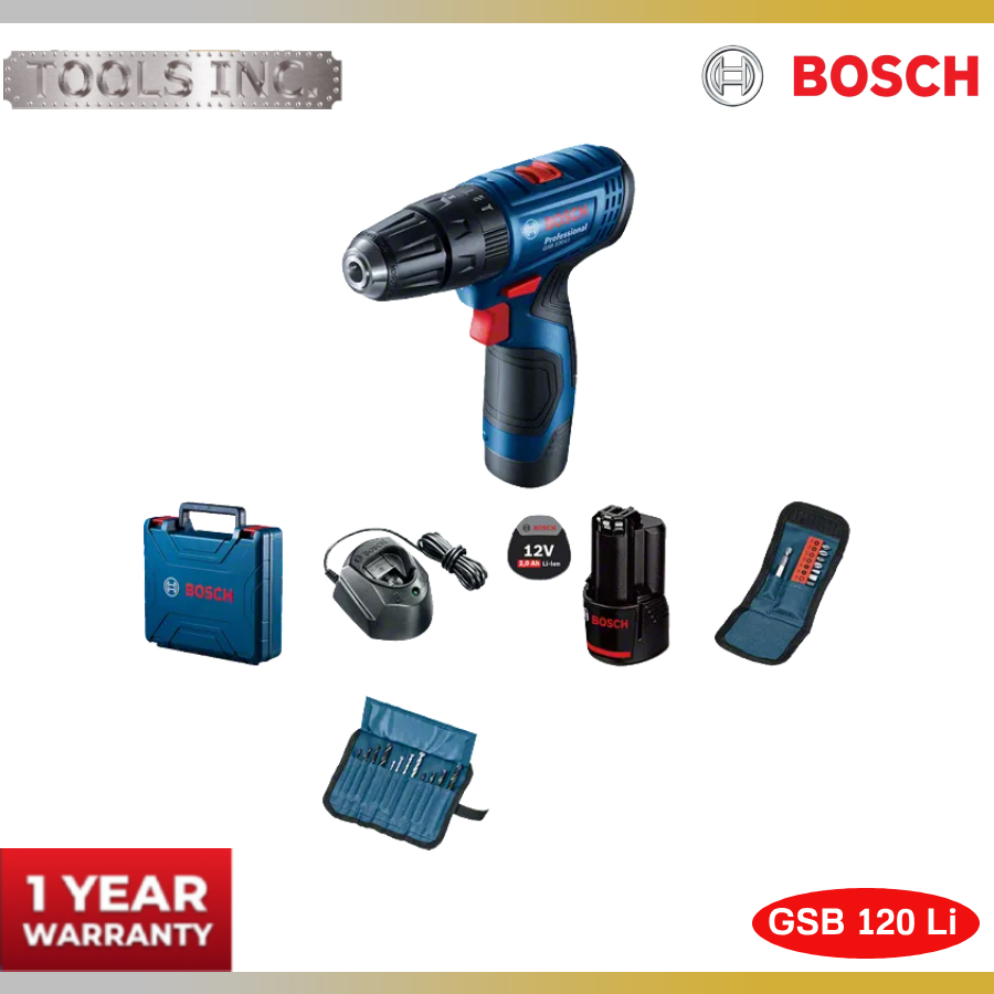 Jual BOSCH GSB 120 Li BATTERY, ACC GEN 3, CASE DAN PENGISI DAYA ...