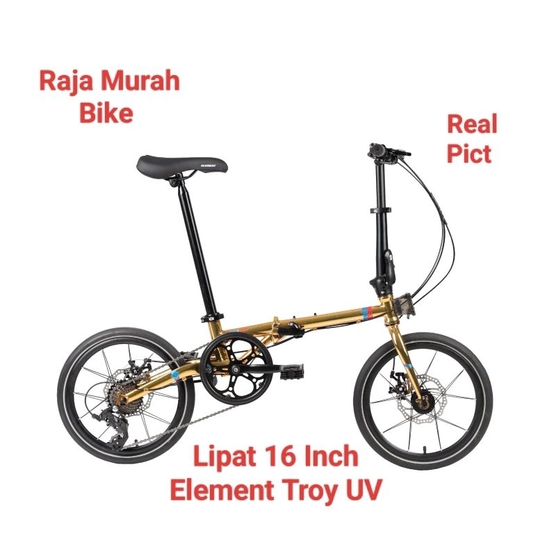 Jual Sepeda Lipat Element Troy 8Sp UV Sepeda Lipat 16 Inch Element Troy ...