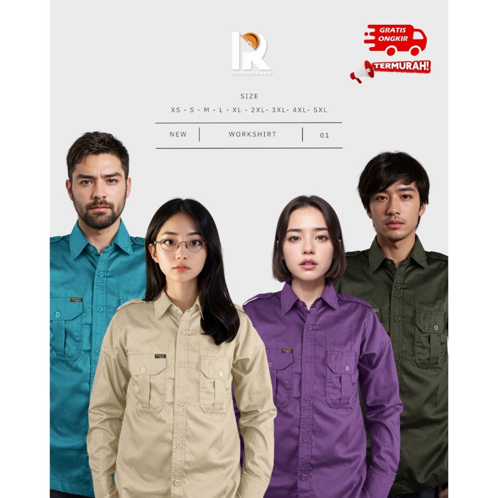 Jual BAJU PDL/ PDH POLOS, Lapangan/ Outdoor/ Operator/ Mekanik, Kemeja ...