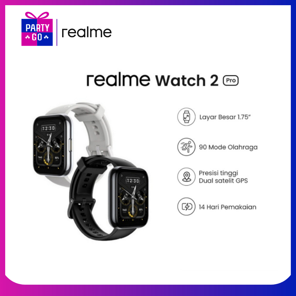 Jual Realme Watch 2 pro Smartwatch 1.75" Color Display Dual Satellite ...