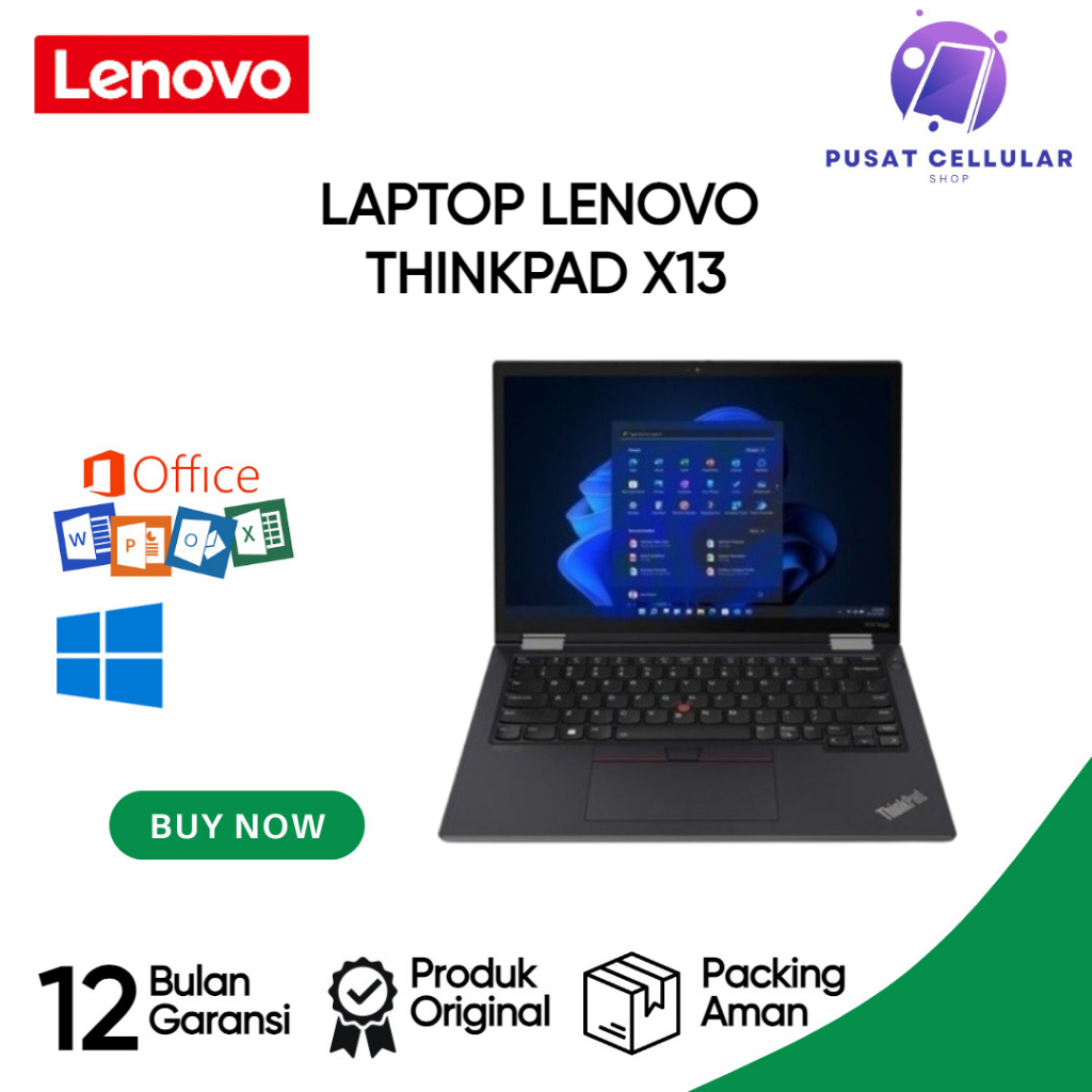 Jual Laptop Lenovo Thinkpad X13 RYZEN 5 PRO with RADEON GRAPHICS ...