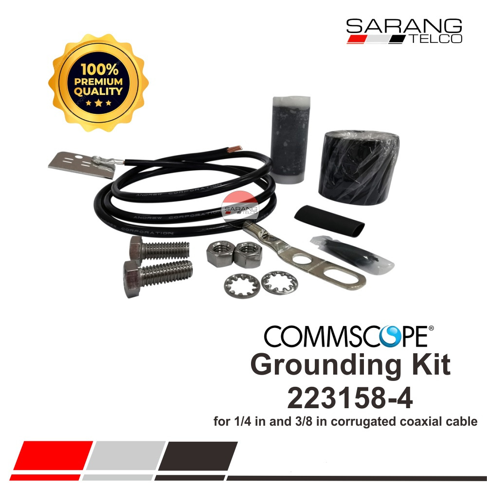 Jual Grounding Kit CommScope for 1/4 in and 3/8 in corrugated coaxial ...