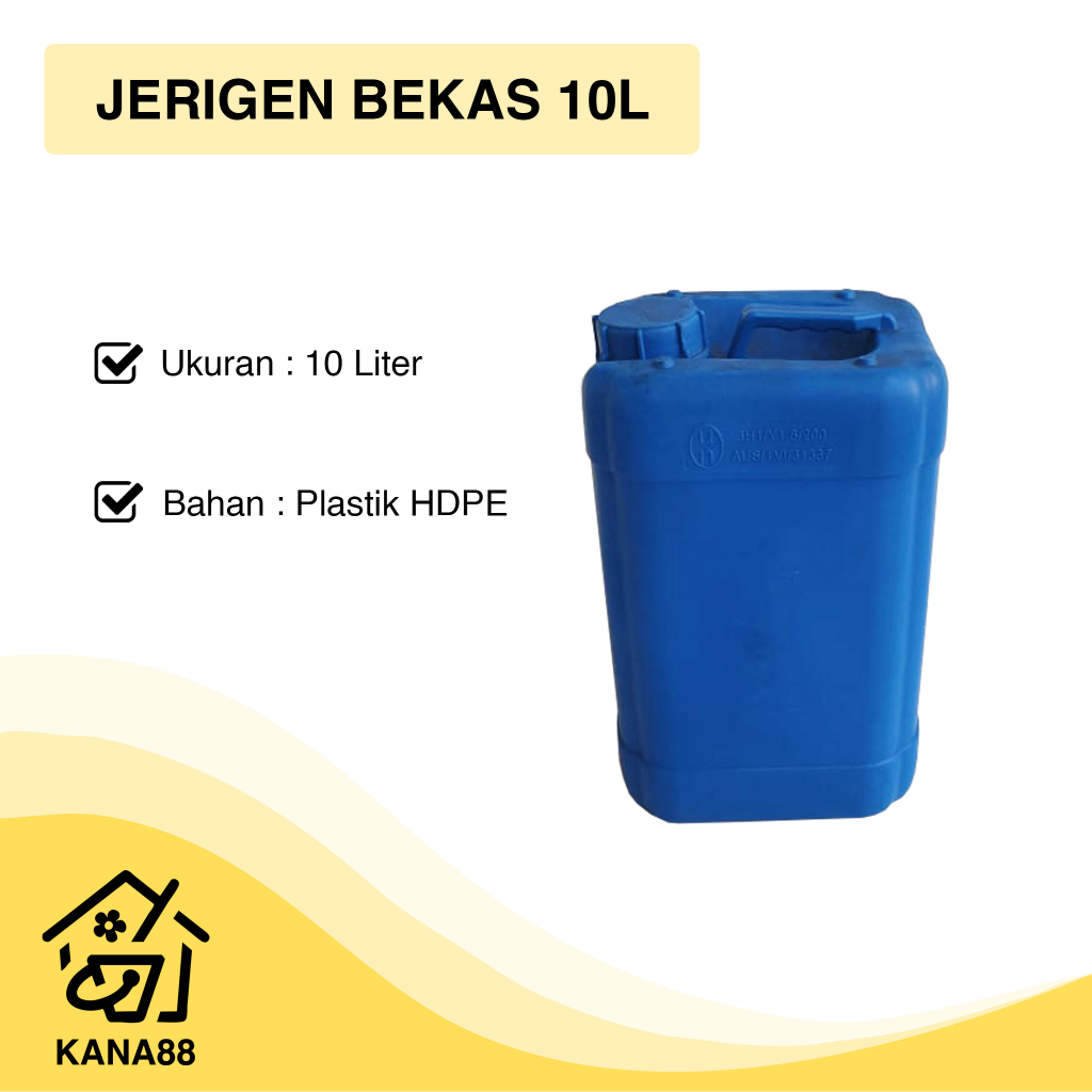 Jual Jerigen Bekas 10L Plastik HDPE Super Tebal Kondisi Mulus | Shopee ...